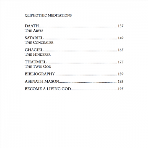 Qliphothic Meditations | Asenath Mason | Become A Living God